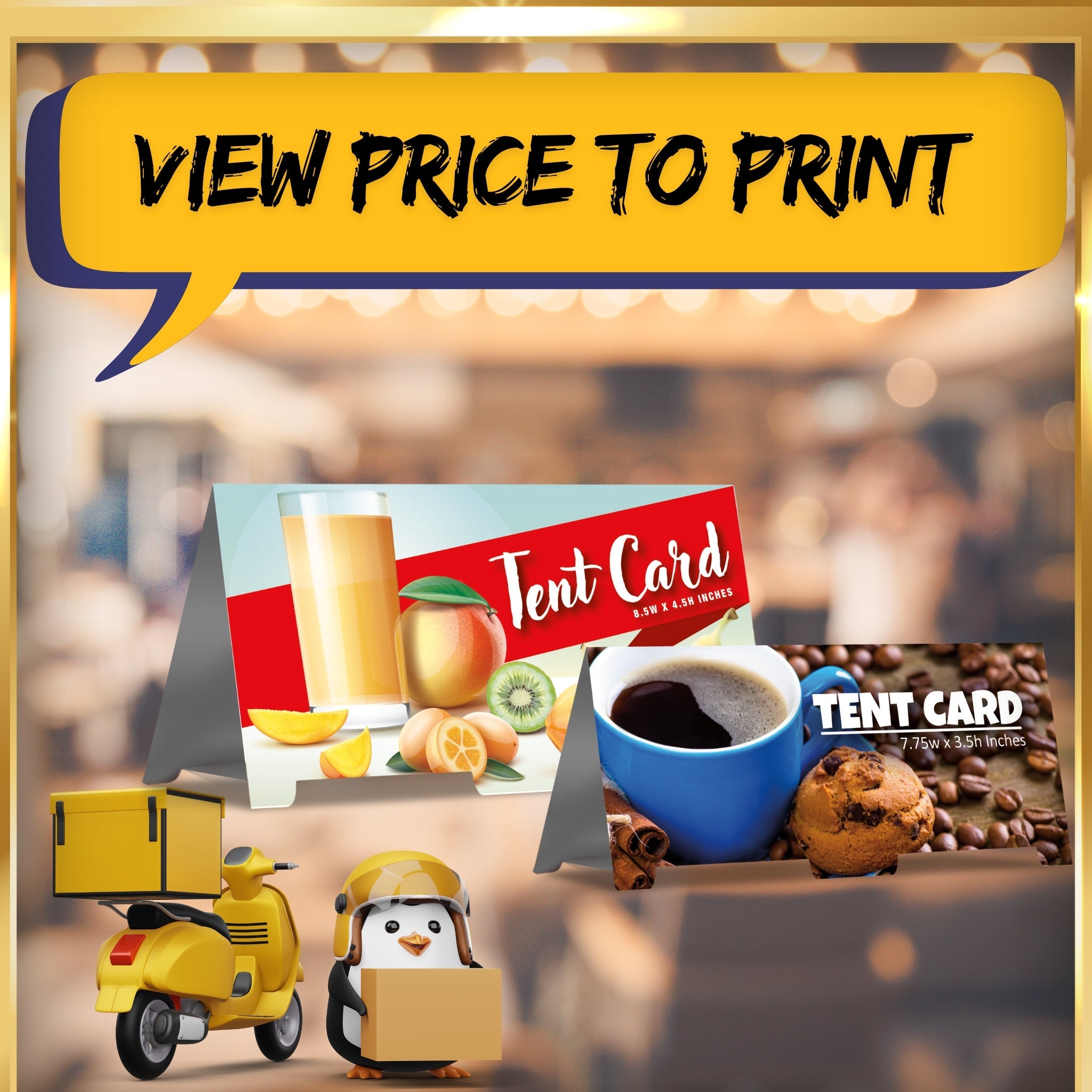 Tent Card Printing | Table Top Display | Counter Top Display – Ho Seh Boh